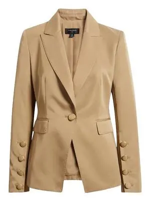 TAHARI ASL Tahari ASL One-Button Peak Lapel Jacket