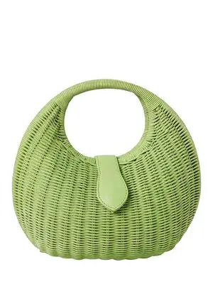 SARAH STEWART Matilda Woven Purse - Lime