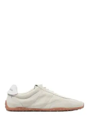 Bimba Y Lola Suede Sneakers With Scalloped Detailing - Light Mint