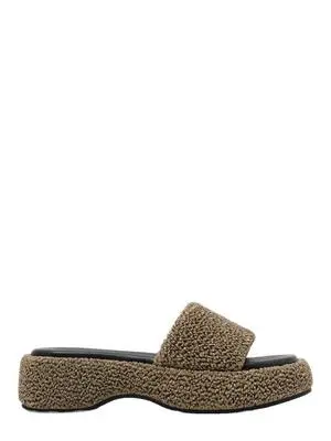 Bimba Y Lola Platform Fabric Sandals - Olive