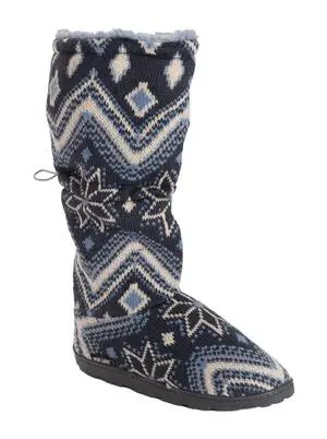 MUK LUKS MUK LUKS Tabbi Toggle Faux Shearling Slipper Boots Twilight