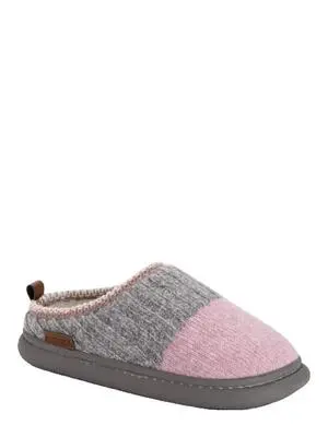 MUK LUKS Faux Shearling Lined Clogs - Grey