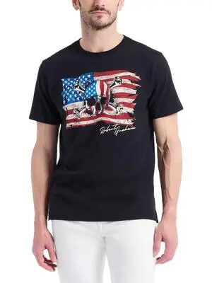 ROBERT GRAHAM Skull Flag Graphic T-shirt