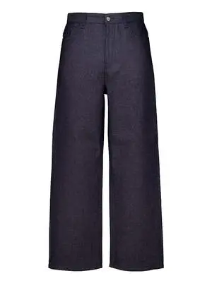 Fendi Dark Wash Wide Leg Jeans - Blue