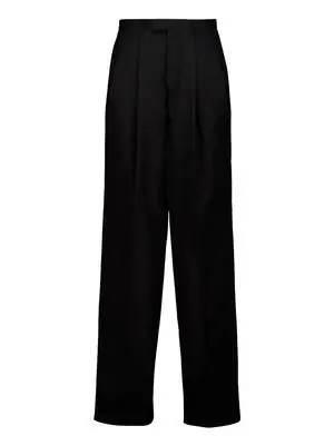 Givenchy Double Pleat Cotton Trousers - Black