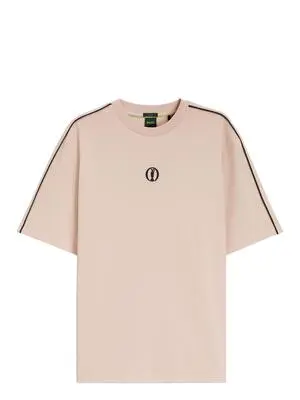 BOSS The Open Cotton T-shirt With Golf Graphic - Light Orange
