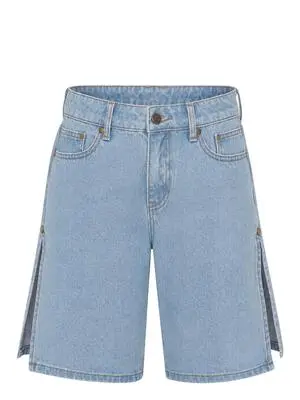 TT STUDIOS Duke Relaxed Fit Denim Shorts With Side Slits - South St.