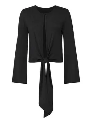 TT STUDIOS 6525 Dylan Top With Flared Sleeves And Keyhole Cutout
