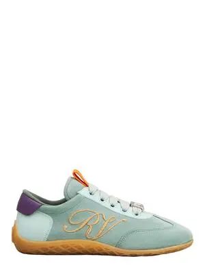 ROGER VIVIER Roger Vivier Viv Low Suede Sneakers With Buckle Detail Green