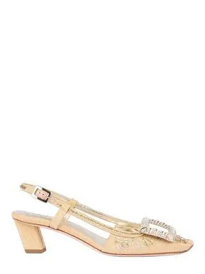 ROGER VIVIER Belle Vivier Slingback Pumps - Gold