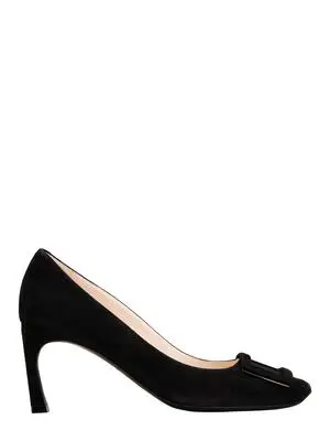 ROGER VIVIER Roger Vivier Trompette Suede Pumps Black