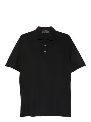 FILIPPO DE LAURENTIIS Short-sleeve Polo Shirt - Black