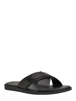 CALVIN KLEIN Calvin Klein Elern Slide Sandals With Monogram Detail