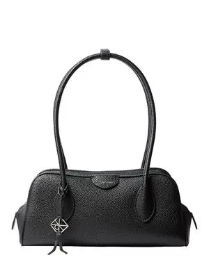 Calvin Klein Emblem Logo Shoulder Bag - Black