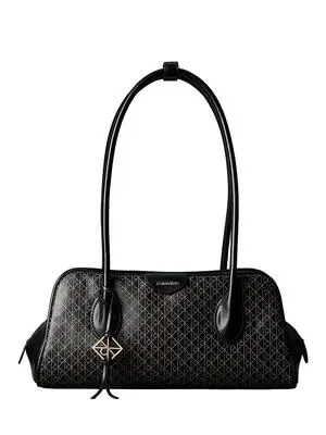 Calvin Klein CALVIN KLEIN Emblem Logo Shoulder Bag Black