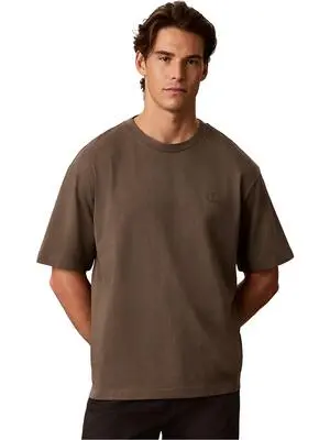 Calvin Klein Tonal Monogram Relaxed T-shirt - Beluga