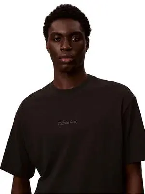 Calvin Klein Micro Logo Graphic Relaxed T-shirt Black
