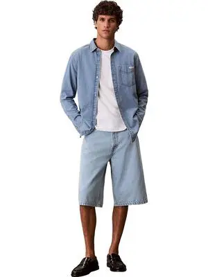 Calvin Klein 90s Loose Fit Denim Shorts - Rival Blue