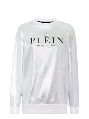 Philipp Plein Iconic Crewneck Sweatshirt - Silver