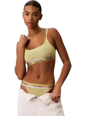 Calvin Klein Icon Mesh Pride Unlined Bralette - Bright Emerald