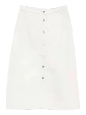 A.p.c. Button-down Midi Skirt - Blue