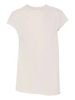 LEON EMANUEL BLANCK Distortion Cap-sleeve T-shirt - Neutrals