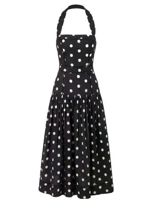 NICHOLAS Vivianne Midi Dress Black