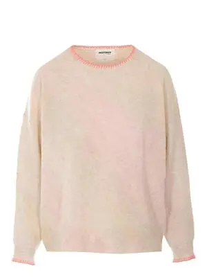 NOTSHY Embroidered Long-sleeve Sweater - Neutrals