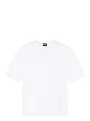 Giorgio Armani Organic Cotton Interlock Crew-neck T-shirt - White
