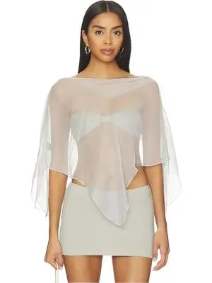 BUCI Honeycrisp Silk Poncho - Slate