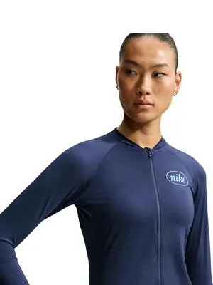 Nike Long Sleeve Zip Top - Blue
