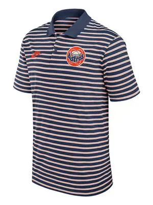 Nike Houston Astros Cooperstown Striped Victory Dri-fit Mlb Polo - Blue