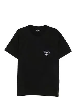 Carhartt Work In Progress Logo-embroidered T-shirt - Black