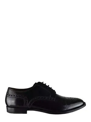 Dolce & Gabbana Perforated Lace-up Oxford - Black