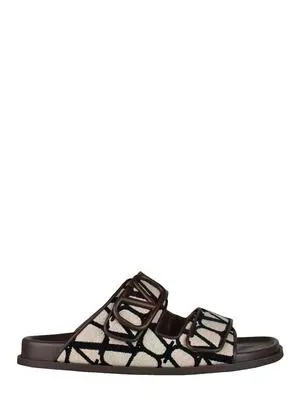 Valentino Garavani Monogram Logo Sandals - Neutrals
