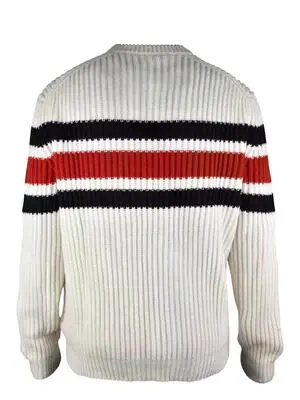 Prada Striped Cashmere Sweater - Neutrals