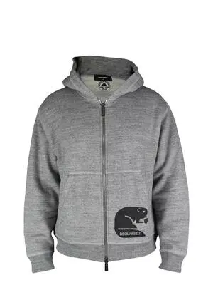 Dsquared2 Logo Print Hoodie - Grey