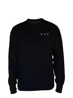 Off-White Logo Print Sweatshirt - Black