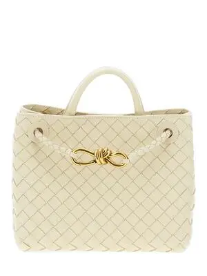 Bottega Veneta Small Andiamo Bag - White
