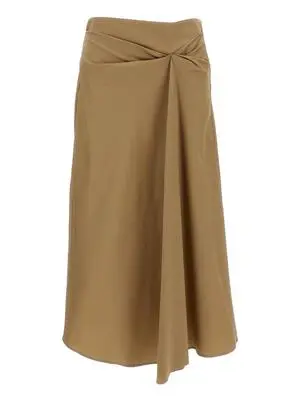 Max Mara Midi Skirt - Brown