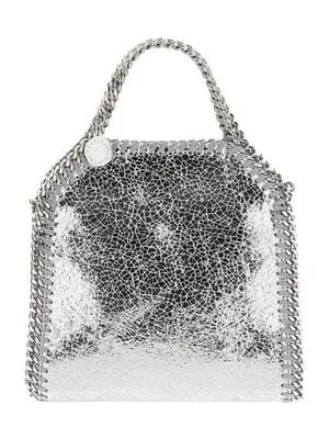 Stella McCartney Stella McCartney Falabella Tiny Tote Bag In Silver Silver