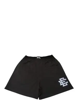 ERIC EMANUEL EE Basic Logo-Print Shorts Brown