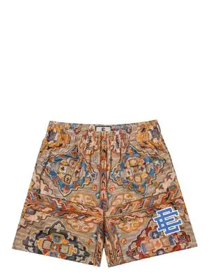 ERIC EMANUEL Logo Patch Shorts - Brown