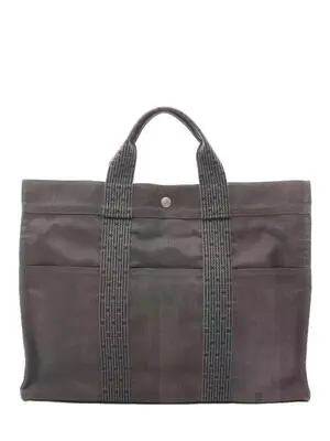 Hermès Herline Mm Canvas Tote Bag - Grey