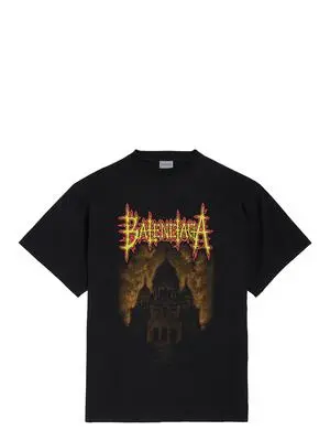 Balenciaga Sacré Coeur Oversized T-shirt - Black