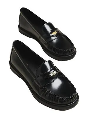 G.H.BASS Wren Loafers - Black Leather Box