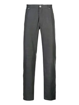 Brunello Cucinelli Wool Straight-leg Trousers - Grey