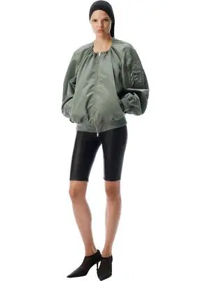 Alexander Wang Nylon Bomber Jacket - Blaze Green