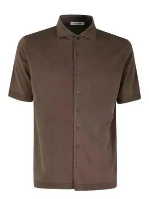 KANGRA Short-sleeve Buttoned Shirt - Brown