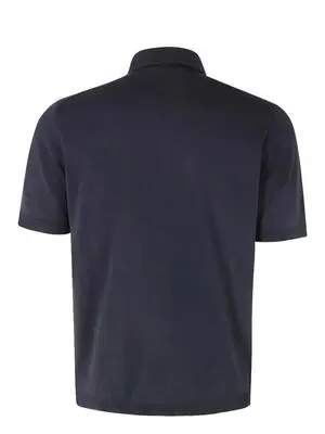 KANGRA Short-sleeve Buttoned Shirt - Blue